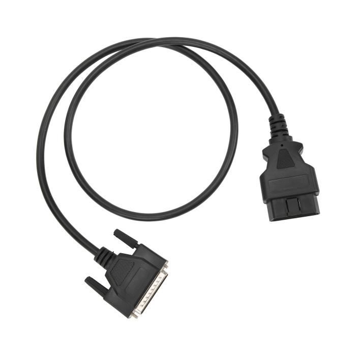 Ashata prise OBD2 Adaptateur de câble de diagnostic OBD2 mâle à DB25 ...