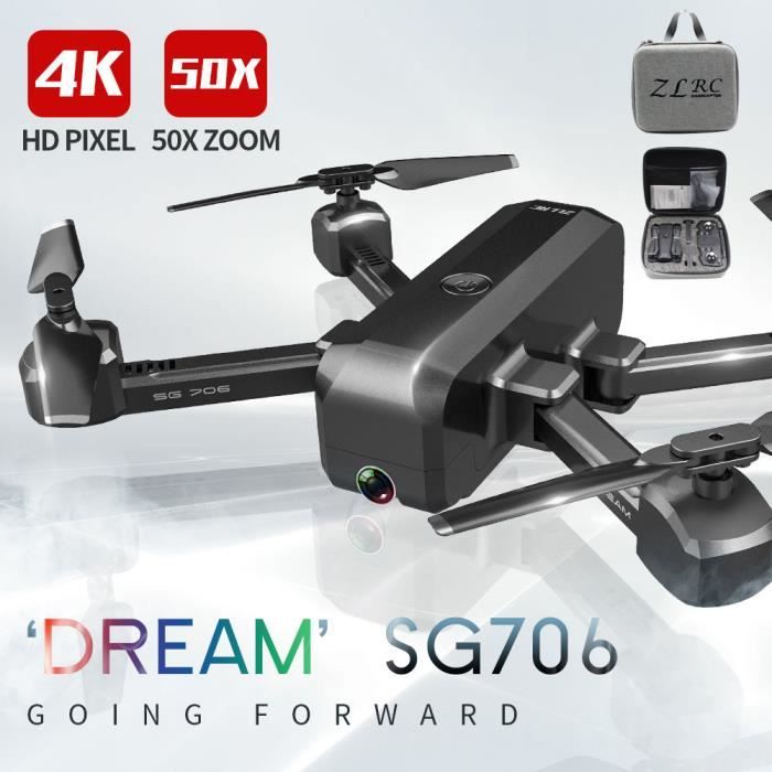 SG706 Drone Avec 4K HD double camera 5G Wifi FPV Drone RTF RC Quadcopter Follow Me sky7040 Cdiscount Jeux Jouets