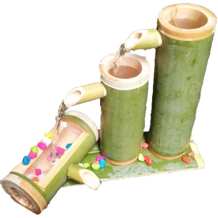 Kit De Fontaine en Bambou, Fontaine À Eau en Bambou 100% Faite À La ...