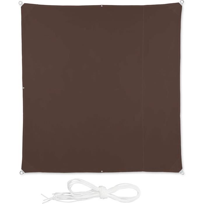 Voile D’Ombrage Carré Diffuseur D’Ombre Protection Soleil Balcon Jardin ...