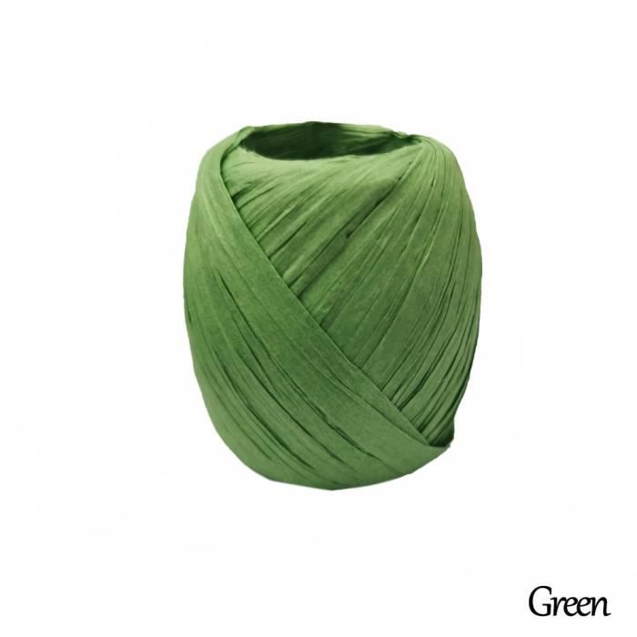 La couleur verte Boule de corde en papier raphia 20M, rouleau de Film ...