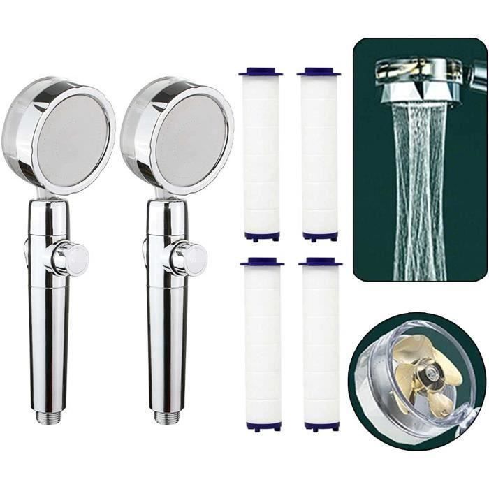2pcs Pommeau de Douche Turbo Spa,Pommes de Douche Haute Pression, Filtration, Turbo Spa ...