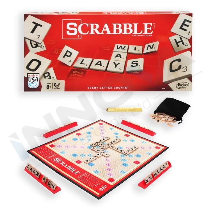 Scrabble Classique Crossword Traditionnel Conseil Mondial Du Jeu Hasbro ...