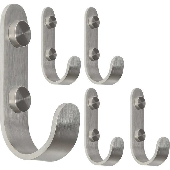 Patere Murale,Crochet Porte Manteau,Acier Inoxydable Patere Porte ...