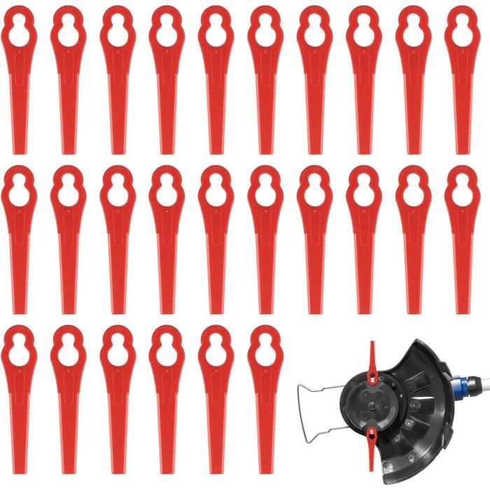 Lames En Plastique De Rechange, 120 Pièce Lames De Rechange 8.3Cm Lame Coupe Bordure Tondeuse À ...