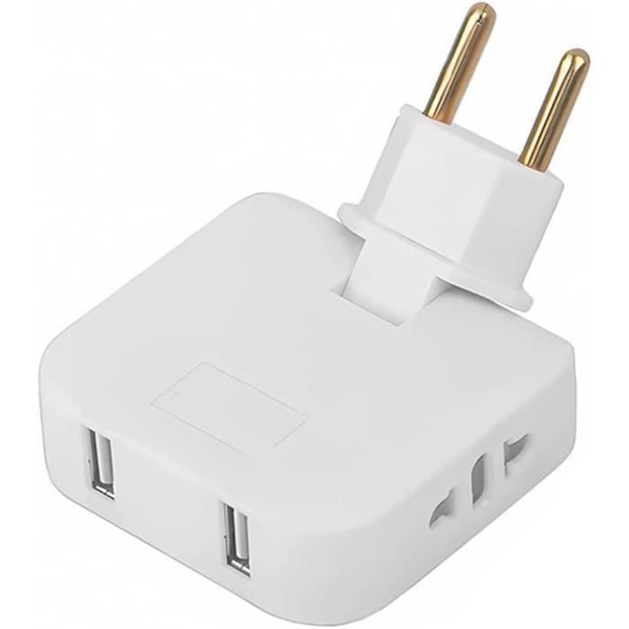 Plat Prise Triple pour 3 Multiprise avec 3 Prises avec 2 USB Connexion ...