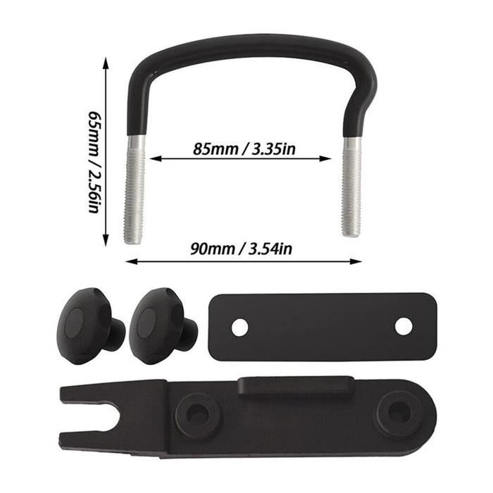 Dioche Support en U de montage de coffre de toit Ensemble de 4 supports ...