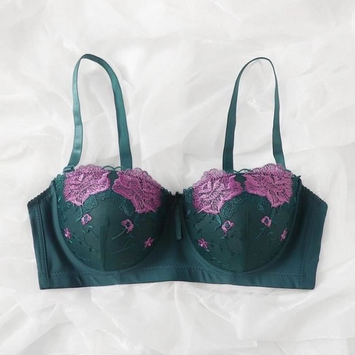Soutien-gorge,Soutien-Gorge Plongeant Demi Cup,Sous-Vêtements ...