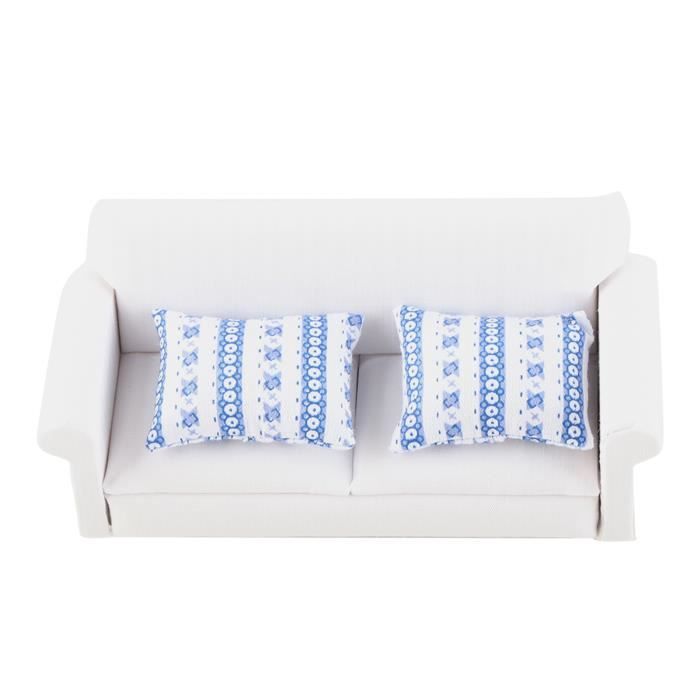 Omabeta Mini canapé Ensemble de canapé Miniature pour maison de poupée, accessoires de meubles ...