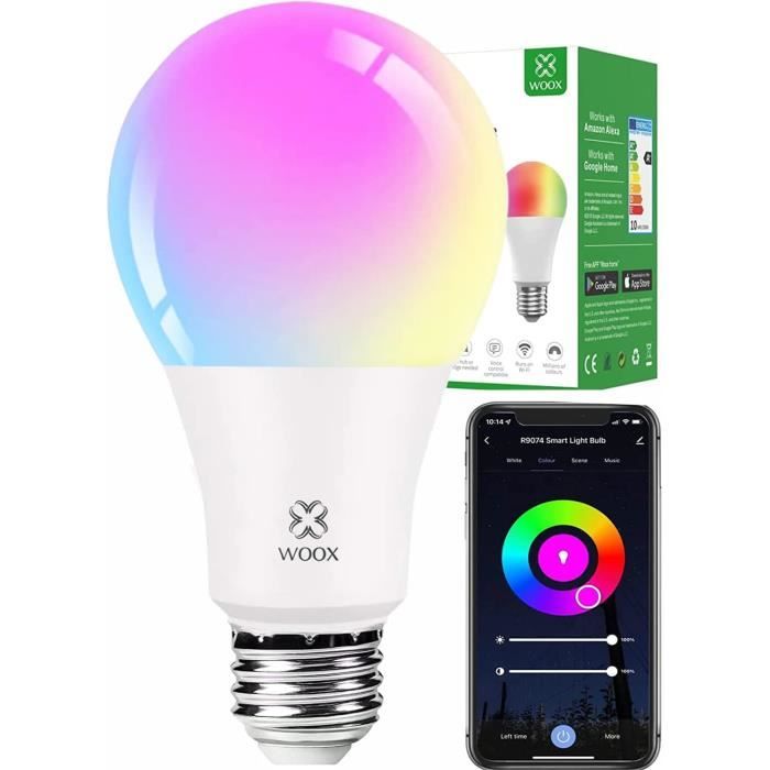 Woox Ampoule Connectée Alexa, Ampoule Intelligente 10W Wifi Led Smart ...