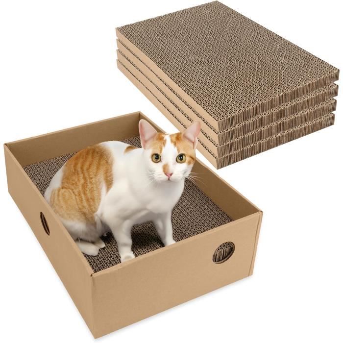 Belle Vous (Lot de 5) Griffoir pour Chat Carton - 24 x 33 cm - Grattoir ...