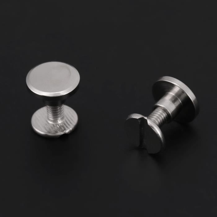 TMISHION Vis à rivets plats 20 pièces / ensemble en laiton fileté écrou ...