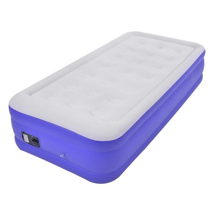 Lit Gonflable, Matelas Pneumatique, Simple, 187 x 91 x 46 cm, Blanc ...