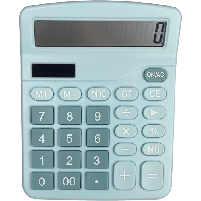 Calculatrice, Calculette De Bureau Solaire Grand Écran Lcd À 12 ...