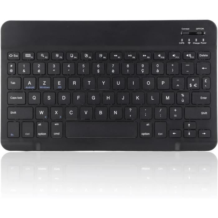 Clavier Français Azerty, Clavier Bluetooth Sans Fil Portable 10 Pouces ...