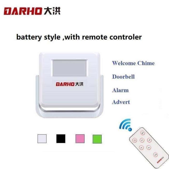 CS-06039- télécommande sans fil avec capteur de mouvement PIR. alarme ...