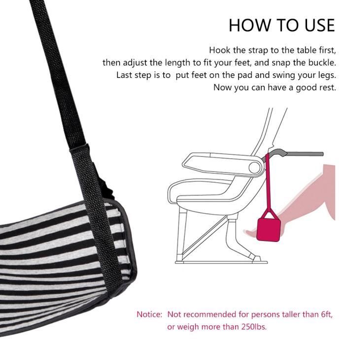 Repose-Pieds de Voyage - ZJCHAO - Réglable - Portable - Confort en ...