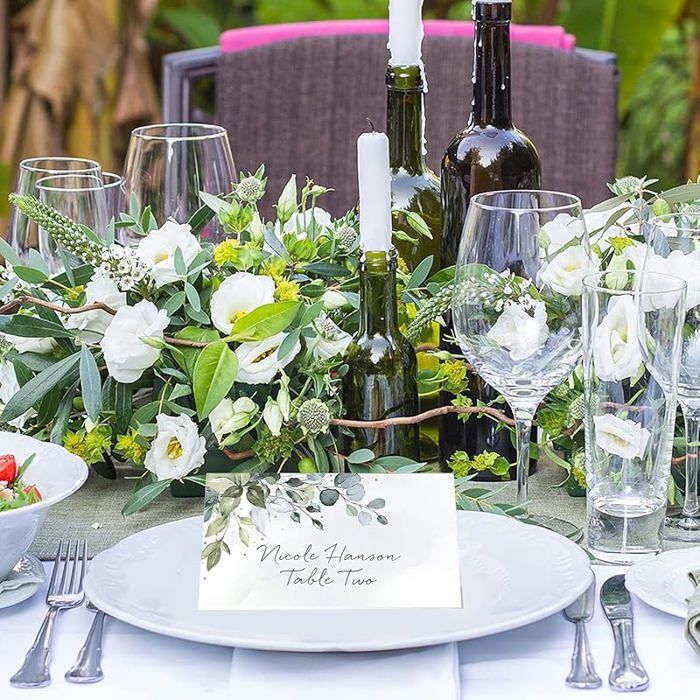 100Pcs Marque Place Mariage BetterJonny Porte Nom Table Cartons ...