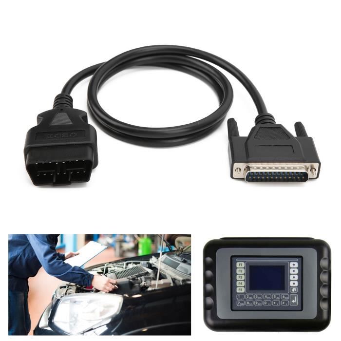 Ashata prise OBD2 Adaptateur de câble de diagnostic OBD2 mâle à DB25 ...