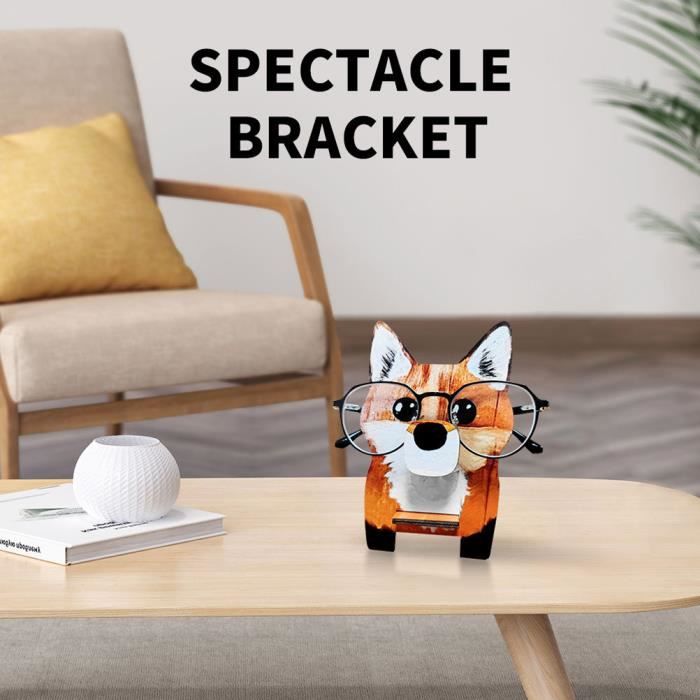Pwshymi-support de lunettes Porte-lunettes en bois en forme de ...