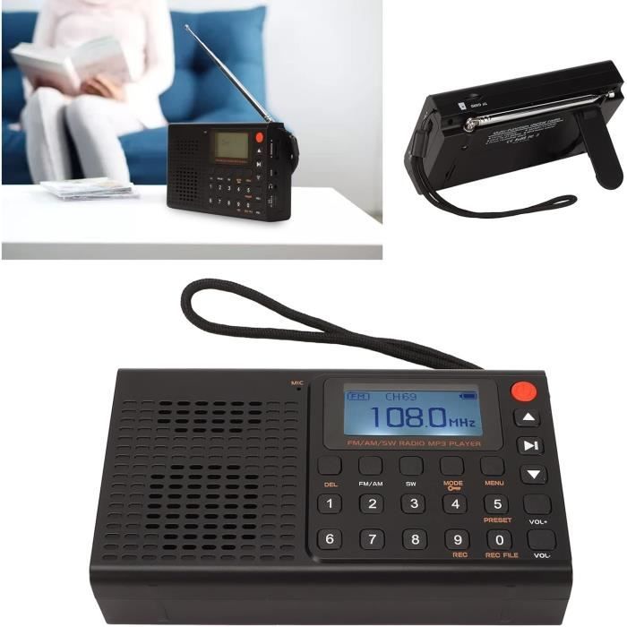 Radio Portable Bt, Radio Numérique Am Fm Sw Pleine Bande, Radio ...