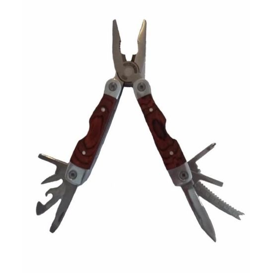 PINCE MULTIFONCTIONS MULTI-TOOL ASG STAINLESS ACIER TREMPE BOIS ...