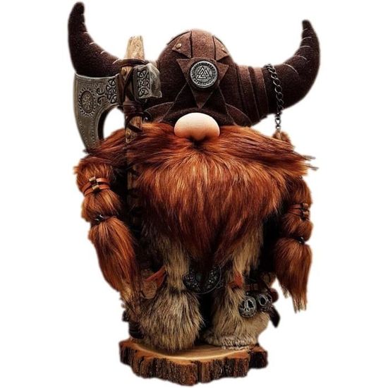 Statue de Nain de Jardin Viking en Peluche et Résine - Couleur 1 - 15x10x30cm - 271g - Cdiscount ...