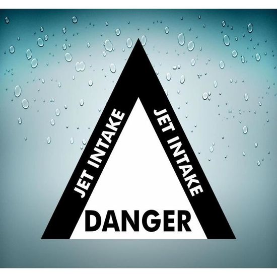 Autocollant sticker avion jet intake danger - Cdiscount Maison