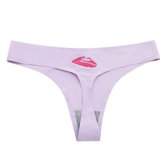 String Tanga Mode délicate pour femme lèvre impression sexy caleçon ...