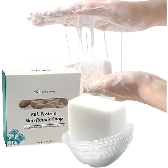 Silk Protein Skin Repair Soap Skin Lightening Soap Natural Goat Milk