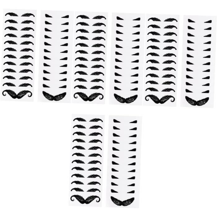 96 Feuilles Autocollants De Style De Barbe Outils De Garniture ...