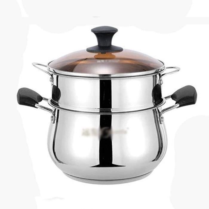 717>Marmite-cuiseur Vapeur, marmite à Soupe épaissie en Acier ...
