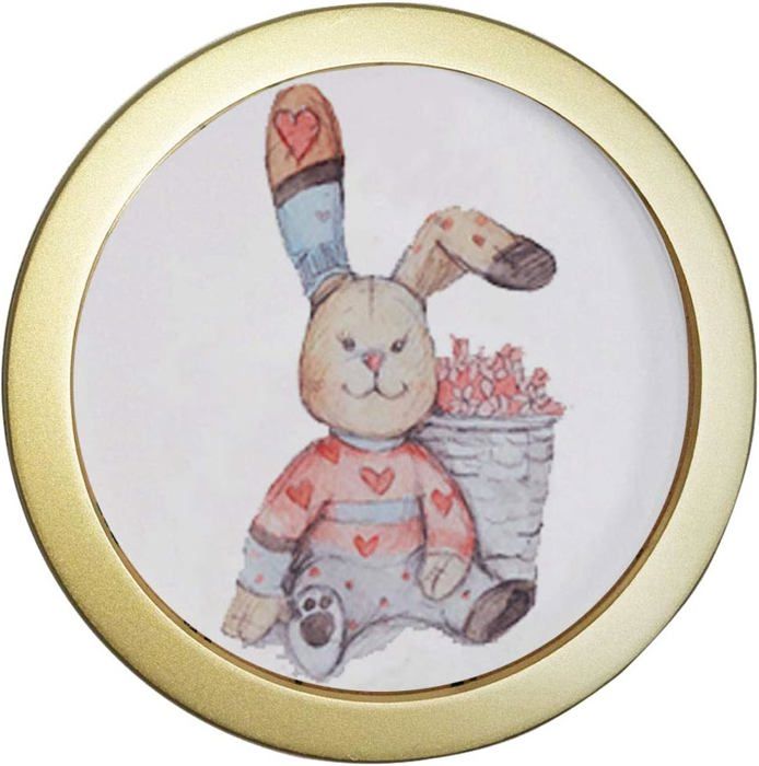 Cadre photo rond doré en bois et MDF pour chambre à coucher, salon ...