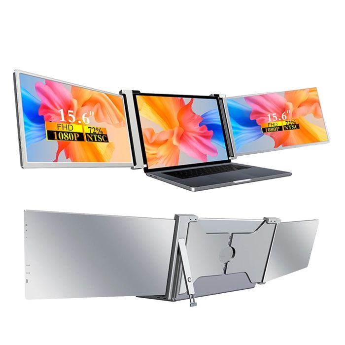 Moniteur 15,6 pouces, Résolution 1920 x 1080, Design Portable à Triple ...