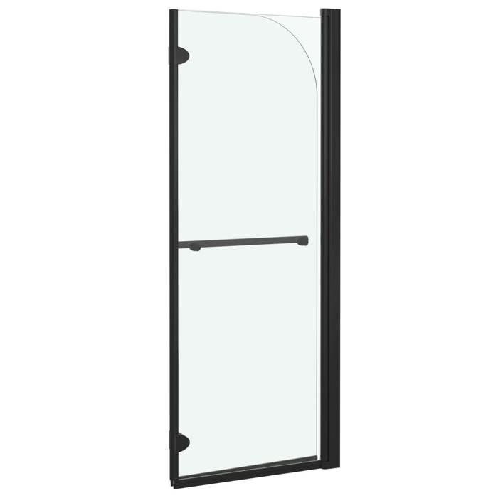 Cabine de douche pliable - WIENS - 2 panneaux - 95x140 cm - Noir ...