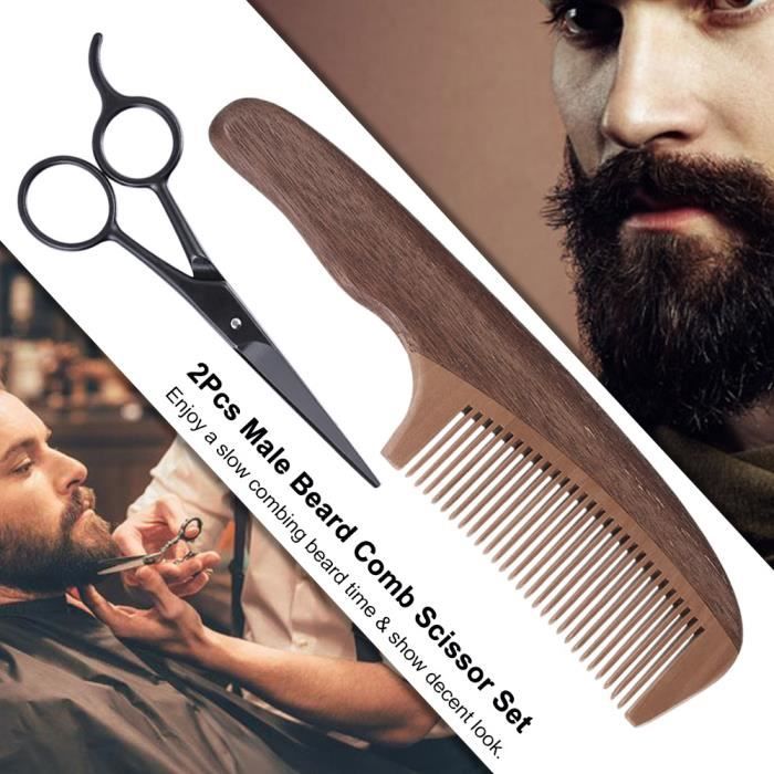 Pro Outil de rasage:Peigne de barbe Brosse à moustache en Amoora ...