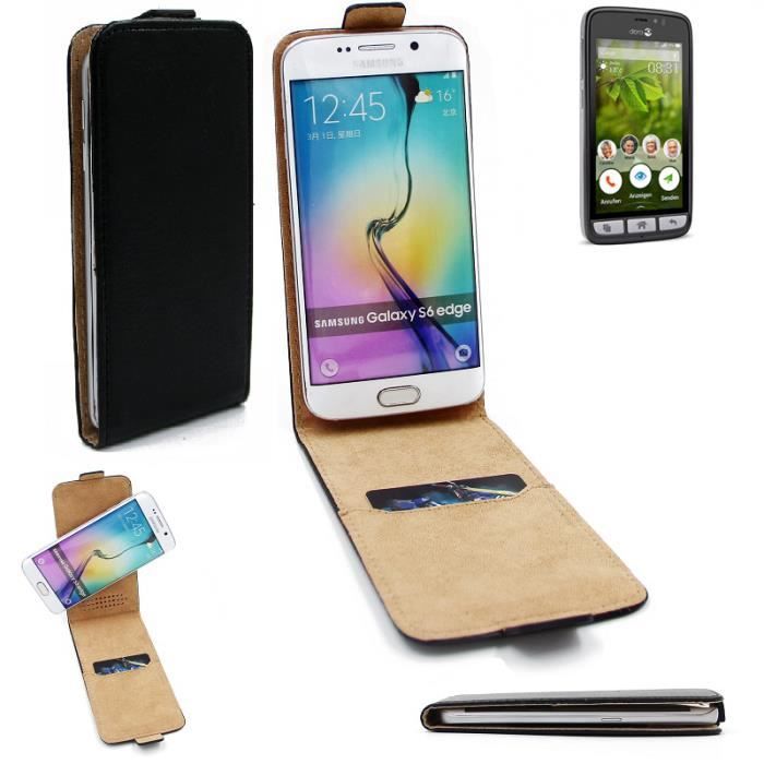 Case Smartphone Cover Flip Style pour doro 8031 360°, noir, couvercle ...