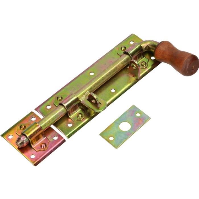 ® Verrou de Portail 280 mm Droit Loquet de Porte à Boulon Coulissant ...