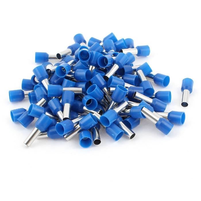 100pcs 10mm2 Embout de Câble Embout de Câblage Cosse à Sertir ...