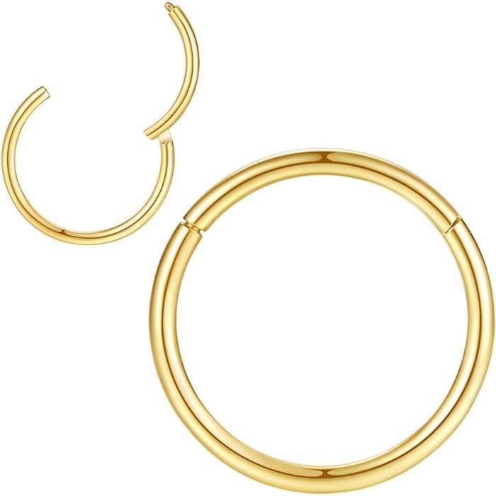 316L Acier Chirurgical Charnière Nasal Hoop Sutum Anneau Corps Piercing ...