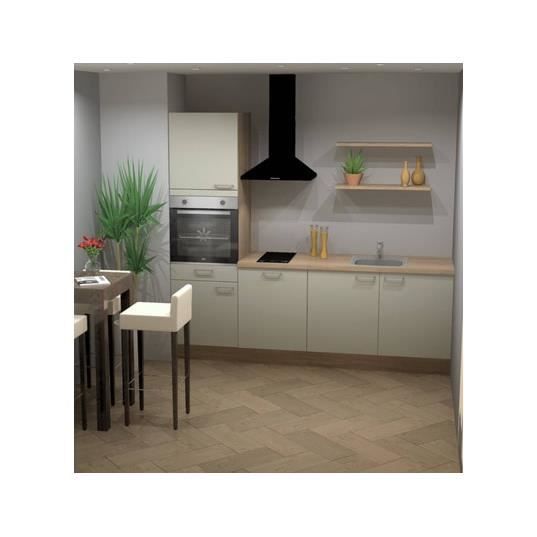 UB DESIGN Pack Cuisine ASTUCIO 2 JADE MAT - 240CM - Cdiscount Maison