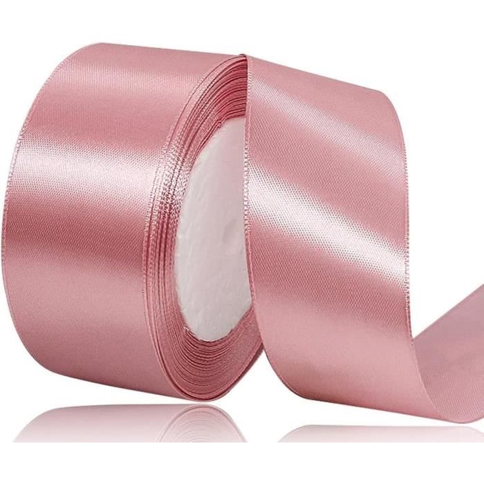 Ruban de Satin Rose Gold 40mm, 22 mètres Ruban Tissu pour Emballage ...