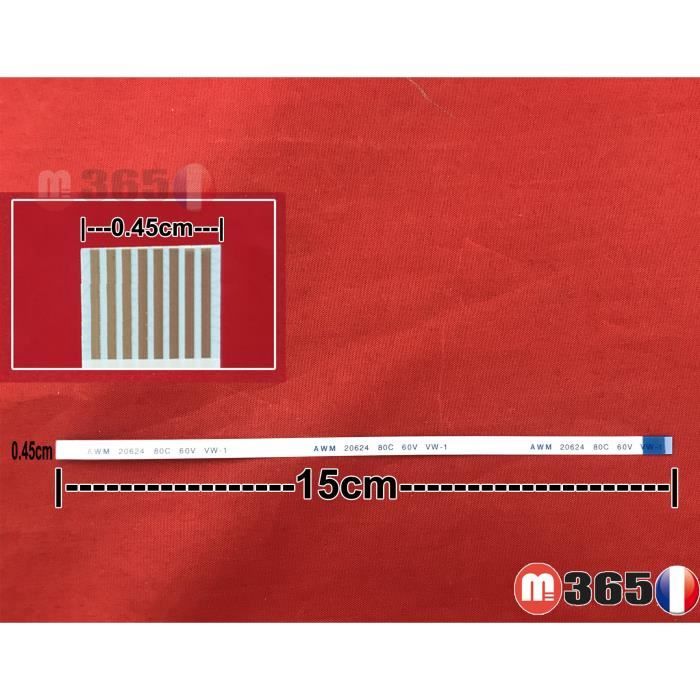 NAPPE 8 pins universel nappe standard 15cm largeur 0.45cm connecteur en ...