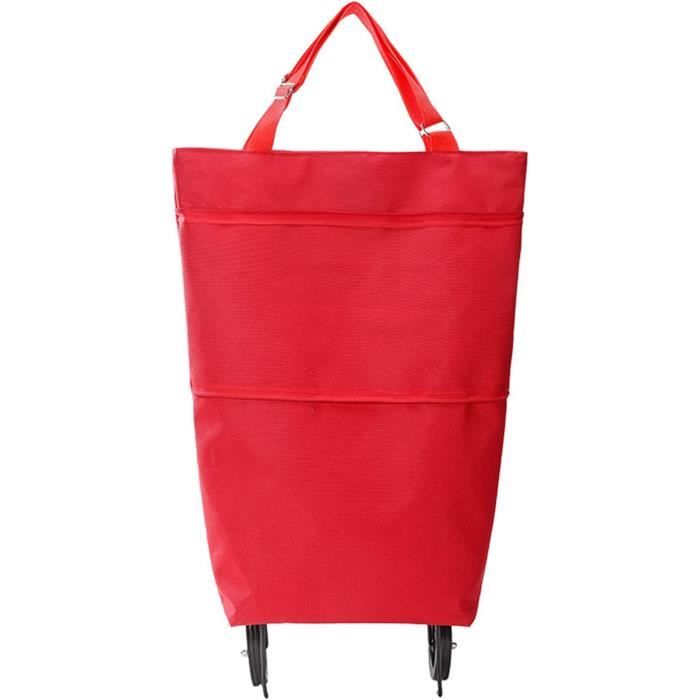 Chariot de Courses Pliable Portatif Chariot de Courses Grande Capacité ...