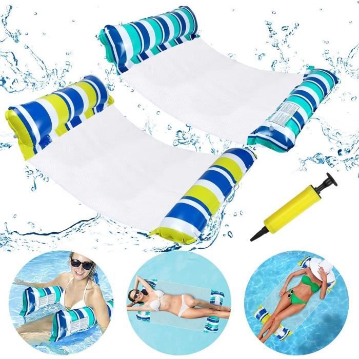 HFJKFW-Hamac Flottant Gonflable Flottant Lit Hamac Flotteur Gonflable ...