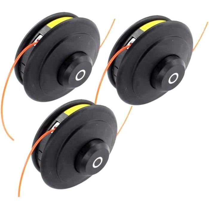 Lot de 3 bobines de fil professionnelles à double tête de fil pour débroussailleuse à essee[1319 ...