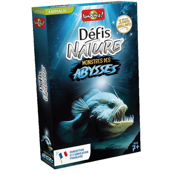 Jeu de cartes - Défis Nature - Monstres des abysses - 2 à 6 joueurs ...