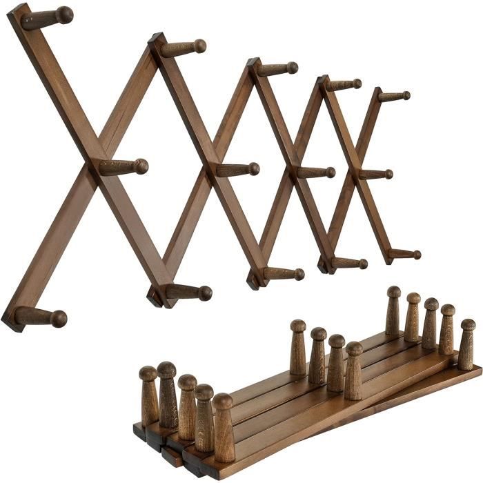 Lot De 2 Cintres Muraux En Accordéon - Modernes Et Extensibles - En ...