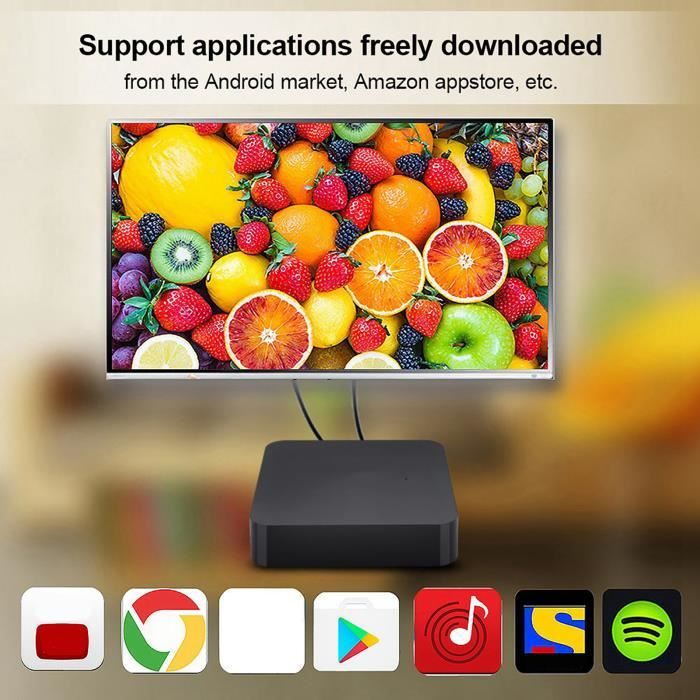 Tv Box -4K H3-1+8G Wifi 110-240 Hdmi Player - Cdiscount TV Son Photo