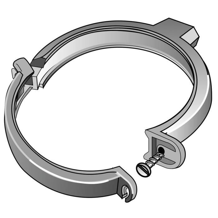 Collier à bride PVC FIRST évacuation Ø32 - FIRSTPLAST - Blanc ...